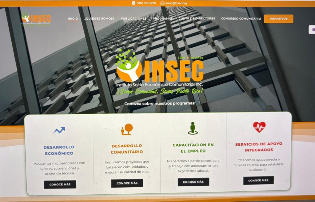 INSEC lanza nueva página web con servicios para poblaciones vulnerables ...