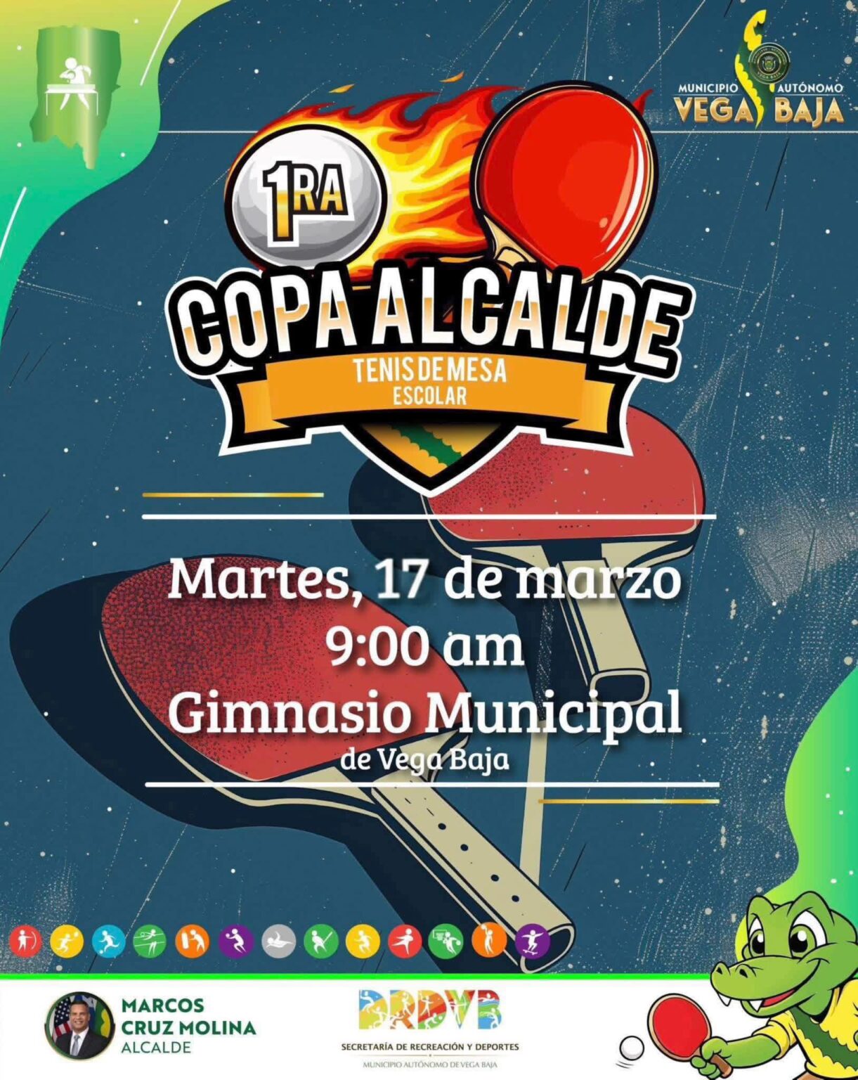 Celebrarán 1ra Copa Alcalde Escolar de tenis de mesa en Vega baja ...
